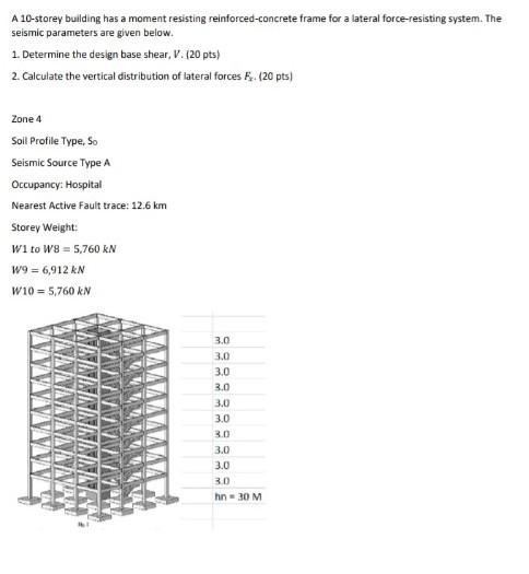 [Solved]: solve using NSCP manual A 10-storey building
