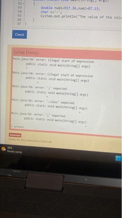 Solved posted this question before and it works on intellij | Chegg.com