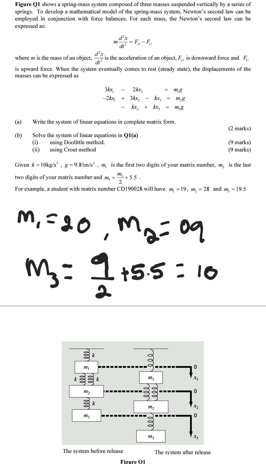 Solved please solve/validate the answer using freemat and | Chegg.com