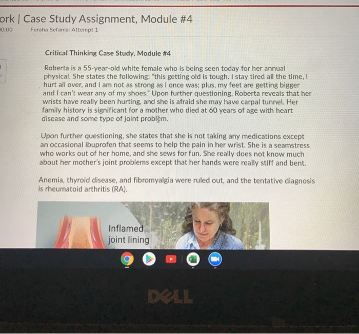 Solved ork Case Study Assignment, Module #4 10:00 Furaha | Chegg.com