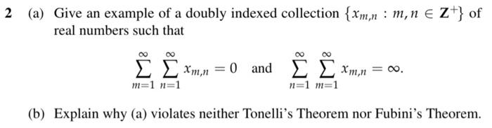 Solved (a) Give an example of a doubly indexed collection | Chegg.com