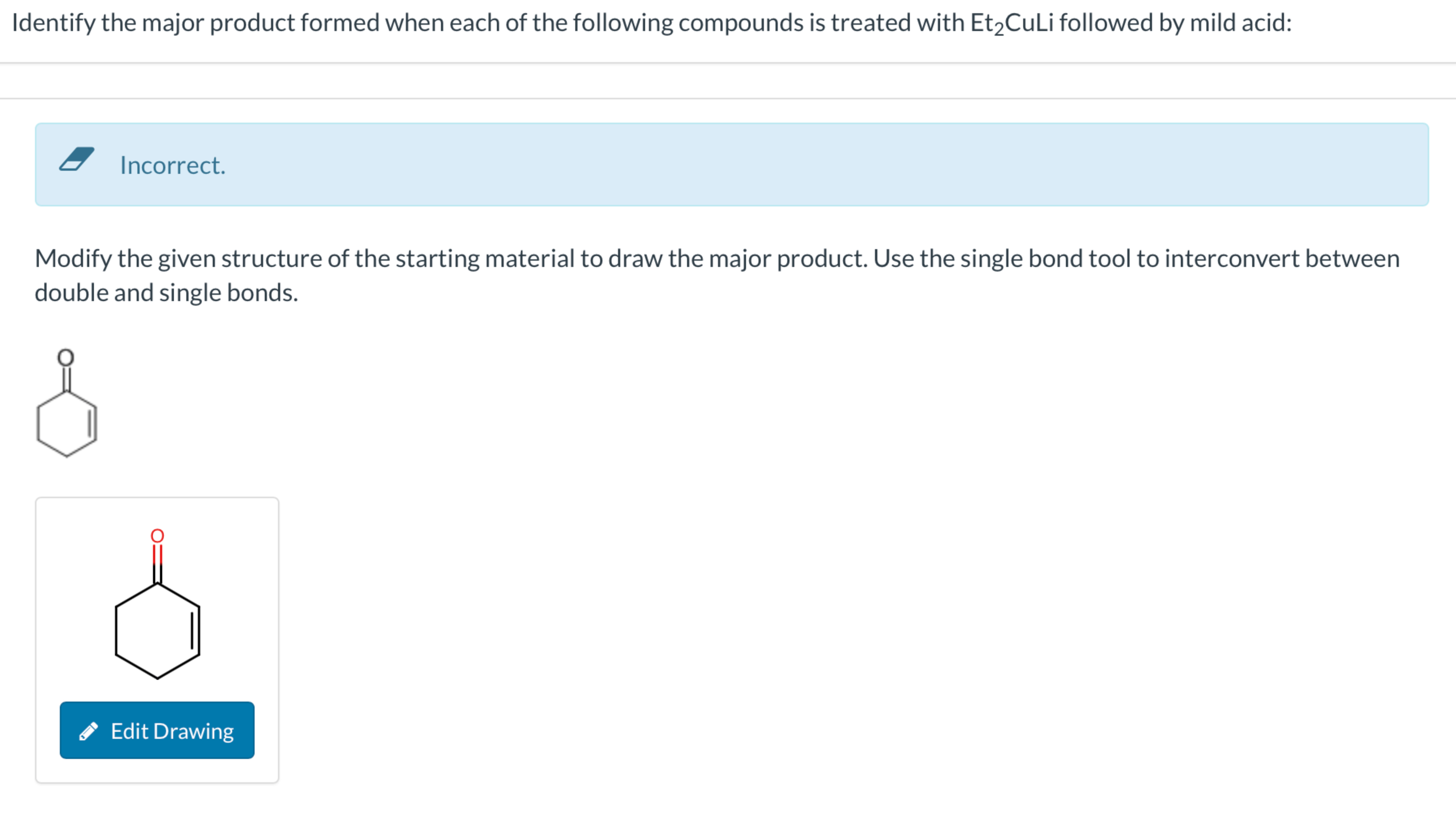 Solved Modify the given structure of the starting material | Chegg.com