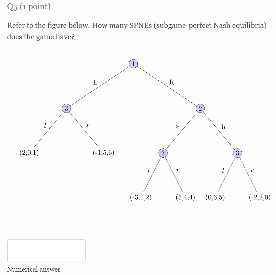 Solved Q5 (1 ﻿point)Refer to the figure below. How many | Chegg.com