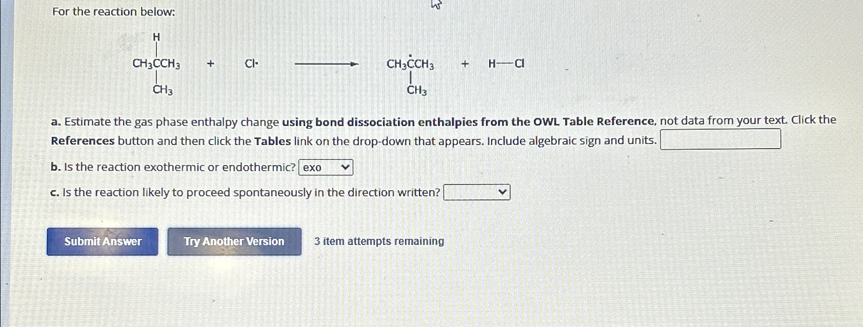 For the reaction below:a. ﻿Estimate the gas phase | Chegg.com