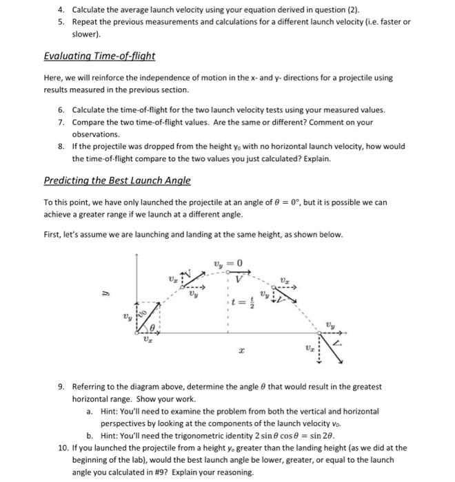Solved Objective 1. Find the initial speed of a projectile | Chegg.com