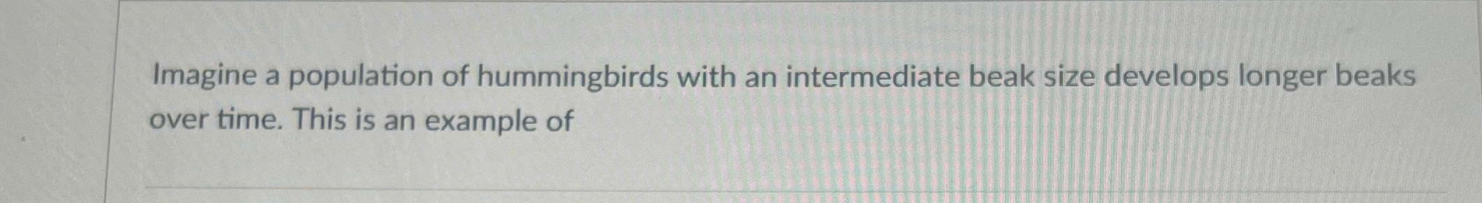 Solved Imagine a population of hummingbirds with an | Chegg.com
