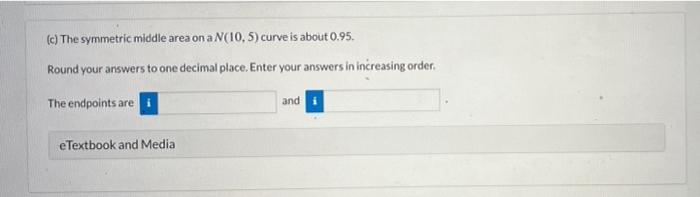 Solved Find endpoint(s) on the given normal density curve | Chegg.com