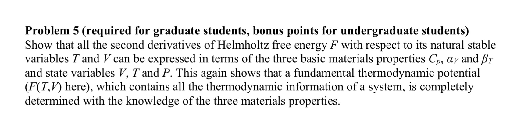 Solved Problem 5 (required for graduate students, bonus | Chegg.com