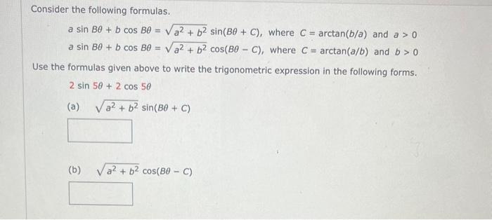 Solved Consider the following formulas. | Chegg.com