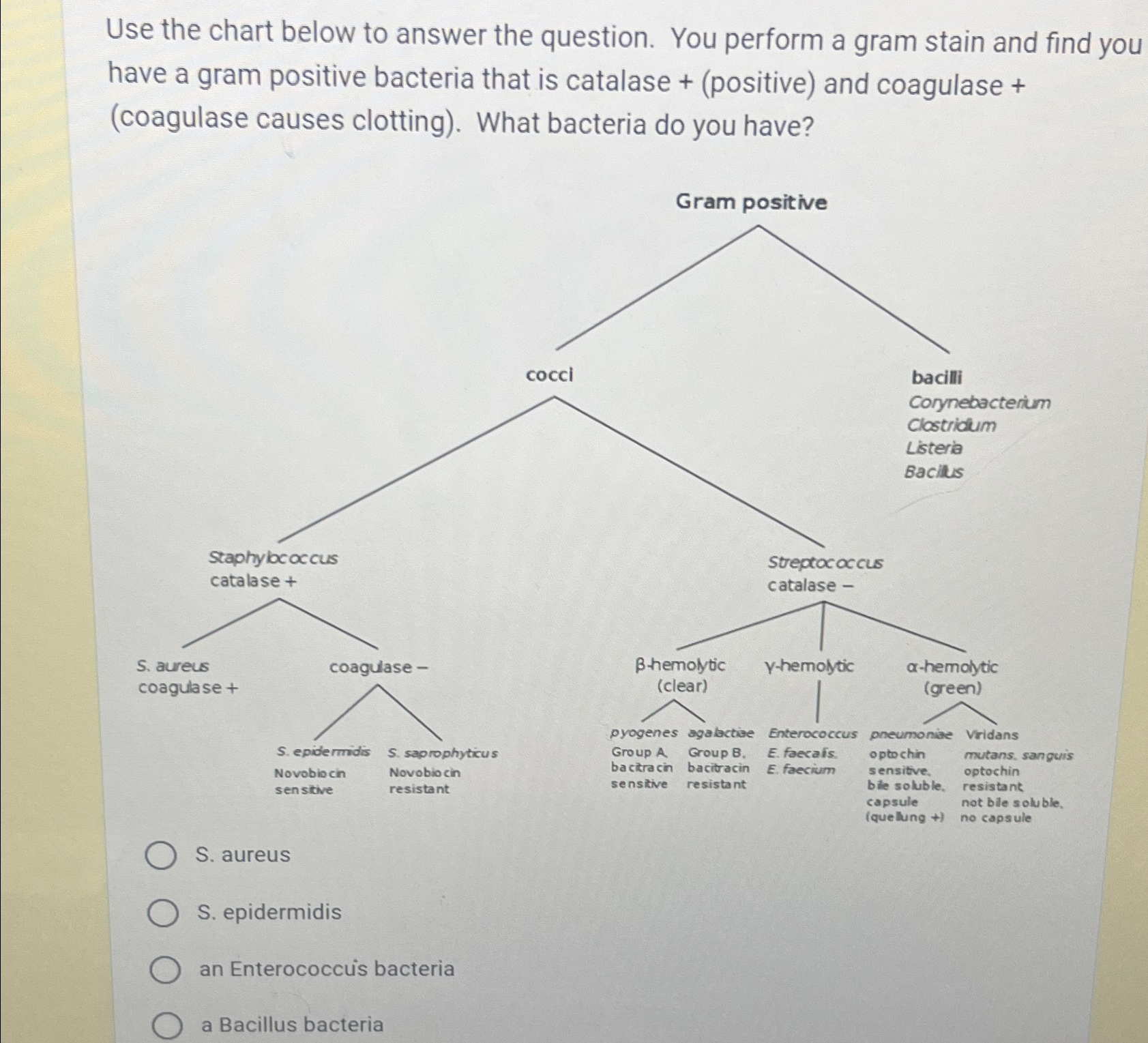 Solved Use the chart below to answer the question. You | Chegg.com