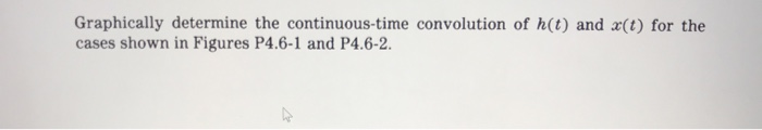 Solved Graphically determine the continuous-time convolution | Chegg.com