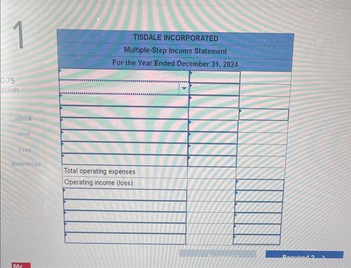 Solved Exercise 6-3 (Algo) Prepare a multiple-step income | Chegg.com