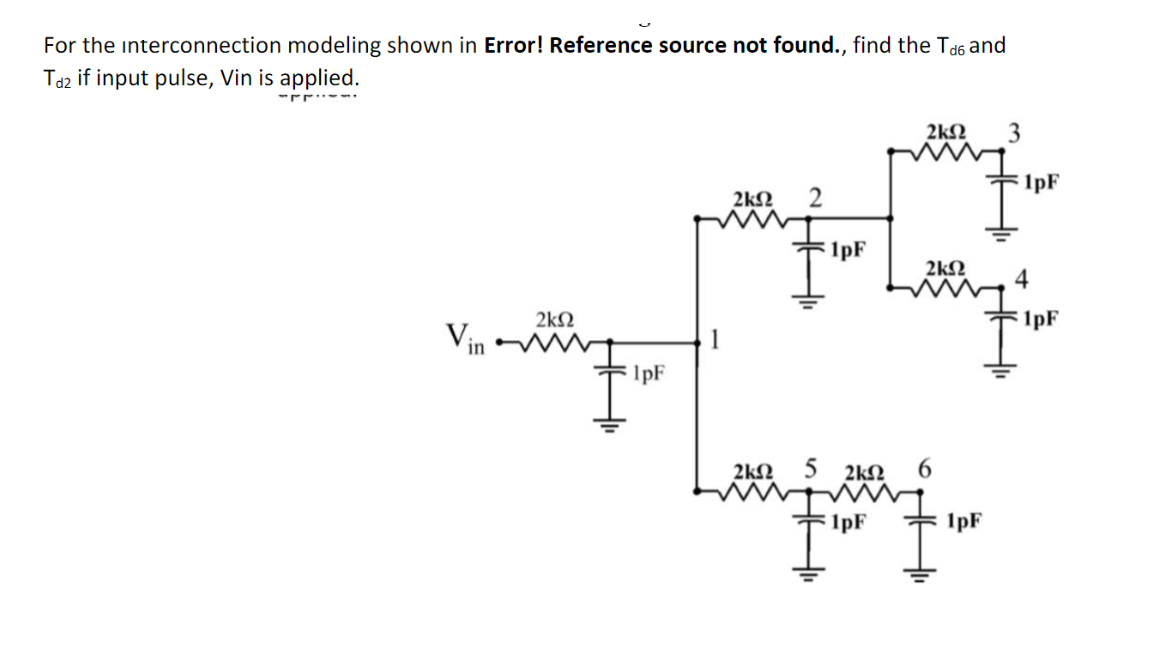 Solved For the interconnection modeling shown , ﻿find the | Chegg.com
