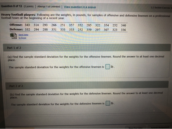 Solved Question 8 of 13 (2 points) | Attempt 1 of Unlimited | Chegg.com