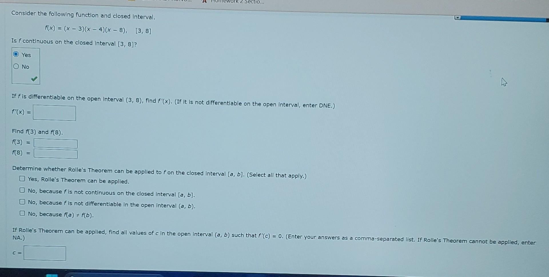 Solved Consider the following function and closed | Chegg.com