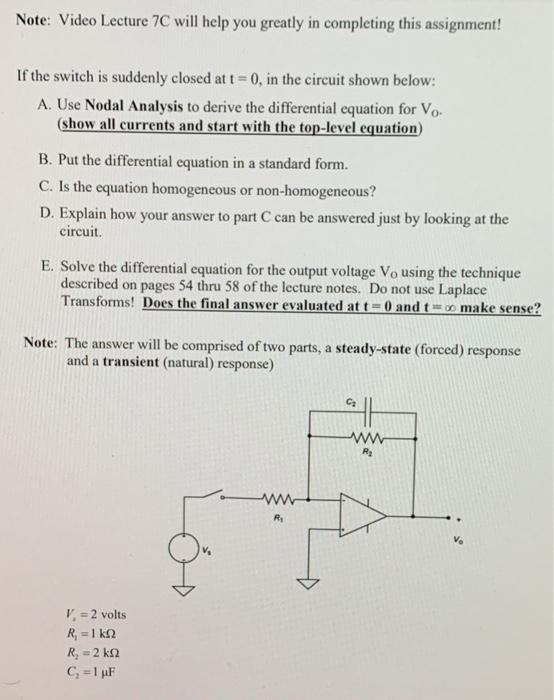 Solved Note: Video Lecture 7C will help you greatly in | Chegg.com
