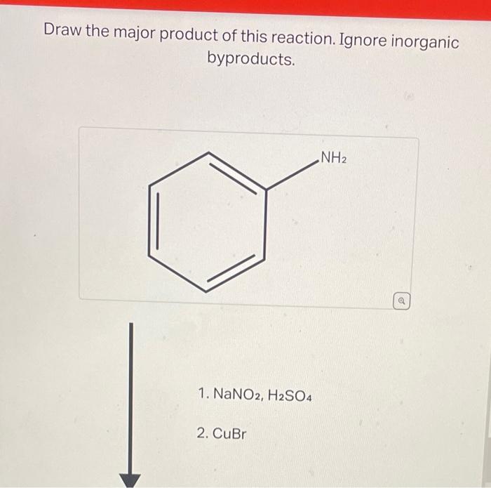 Solved Draw the major product of this reaction. Ignore | Chegg.com
