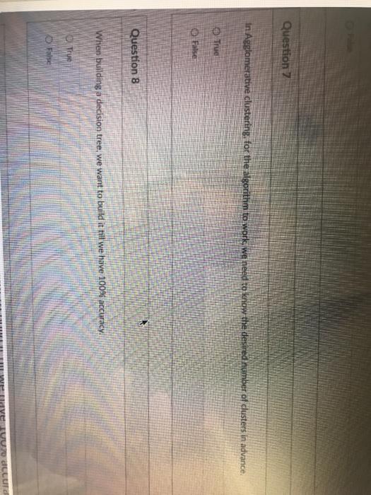 Solved Question 2 In Agglomerative clustering, for the | Chegg.com