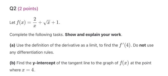 Solved Q2 (2 points) Let f(x)=x2+x+1. Complete the following | Chegg.com