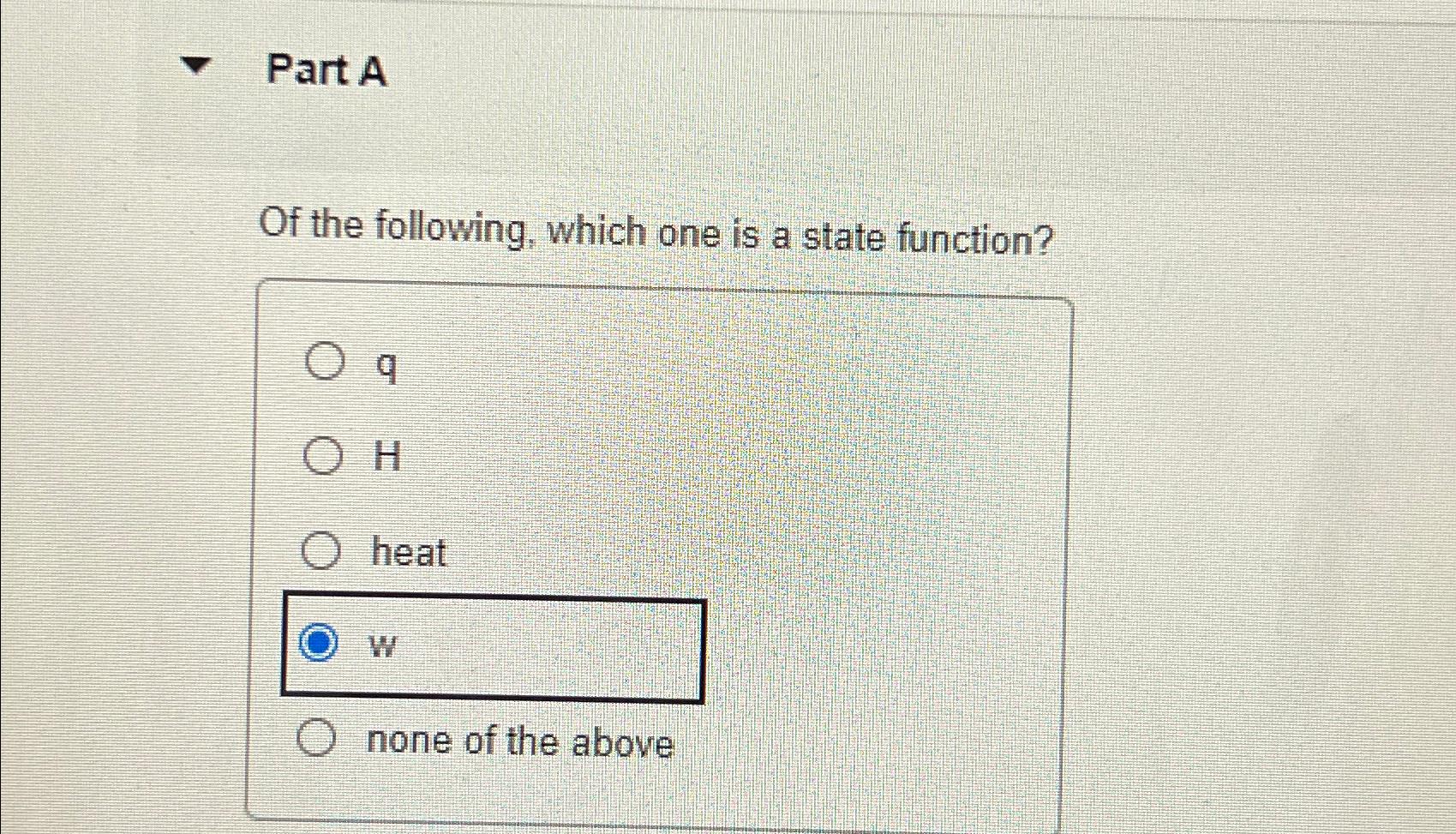 Solved Part AOf the following, which one is a state | Chegg.com