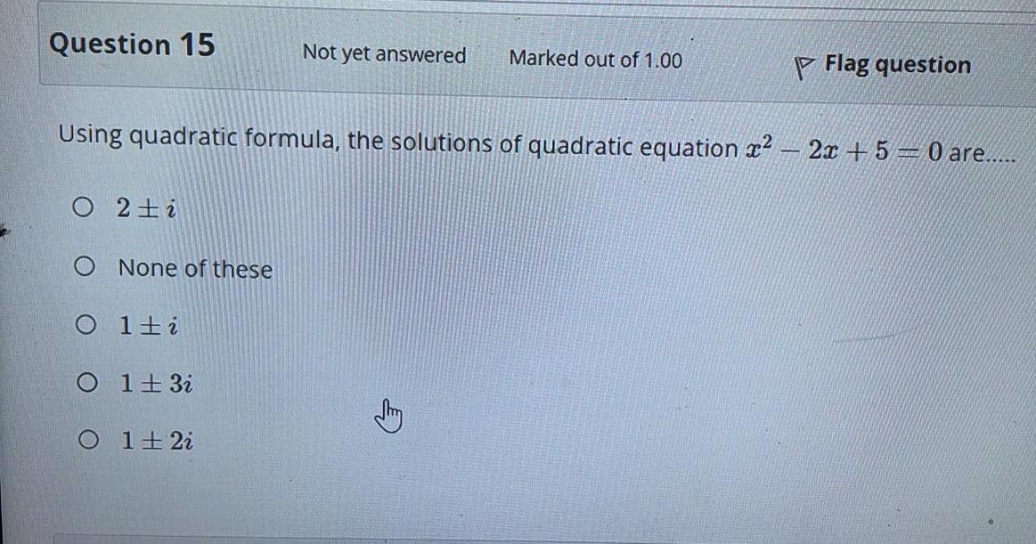 Solved Question 15 Not yet answered Marked out of 1.00 P | Chegg.com