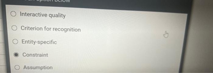 Solved Select from the option list provided the description | Chegg.com