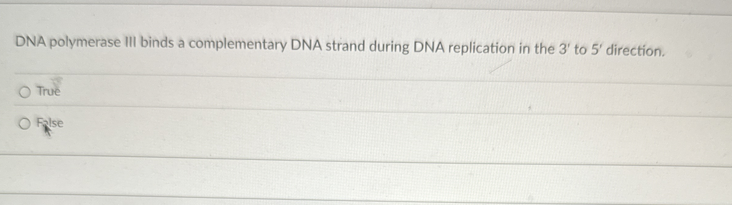 Solved DNA polymerase III binds a complementary DNA strand | Chegg.com