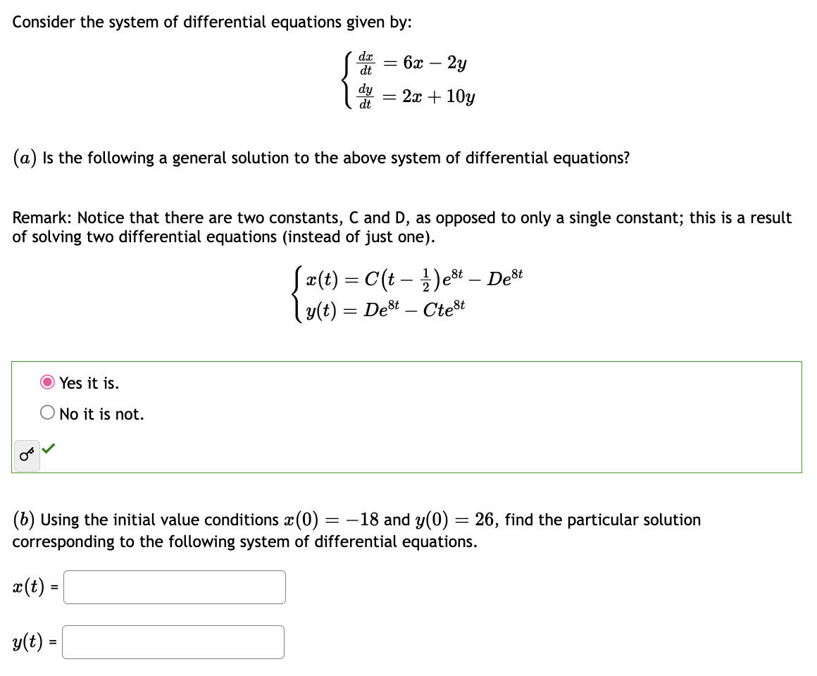 Solved 1. Differential equations2. Parametric equations: | Chegg.com Solved 1. Differential equations2. Parametric equations: | Chegg.com