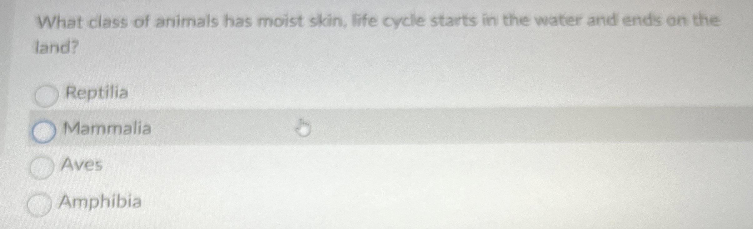 Solved What class of animals has moist skin, life cycle | Chegg.com