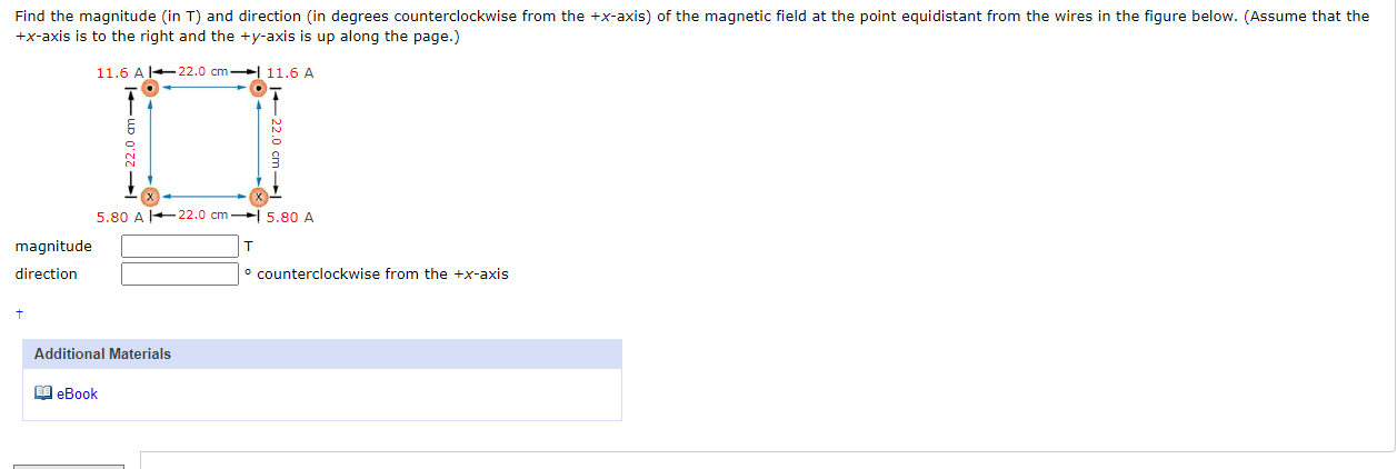 Solved +x-axis is to the right and the +y-axis is up along | Chegg.com