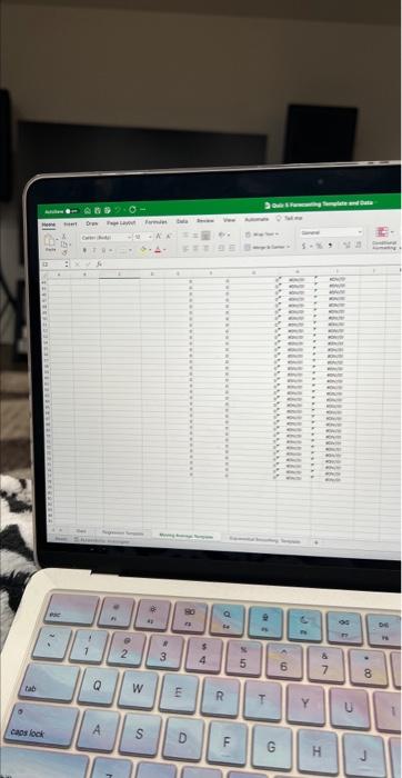 Compute the moving average MA (7) to get a forecast | Chegg.com