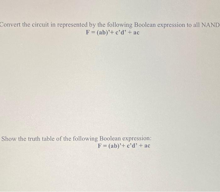 Solved Convert the circuit in represented by the following | Chegg.com