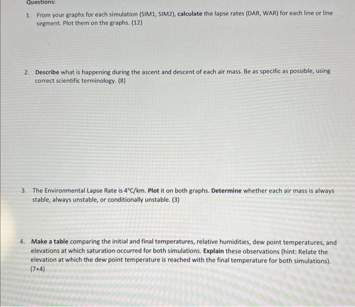 Solved using the information in the pictures. Answer the | Chegg.com
