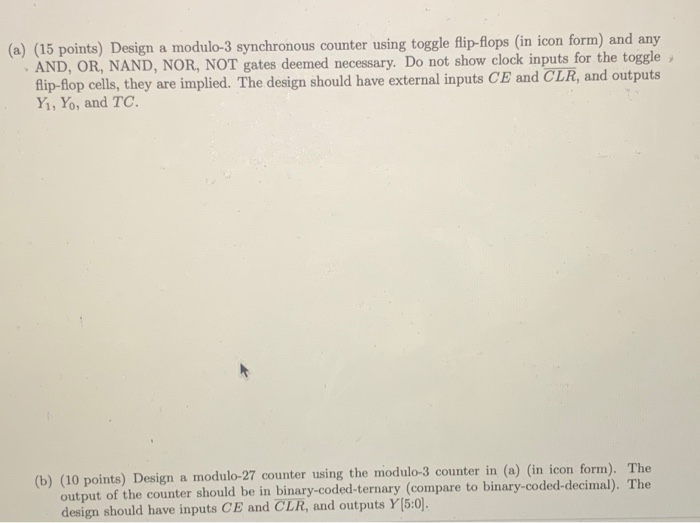 Solved A 15 Points Design A Modulo 3 Synchronous Counter 7088