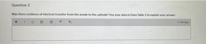 Solved Experiment 1 Data Table 2: Multimeter Readings Time | Chegg.com