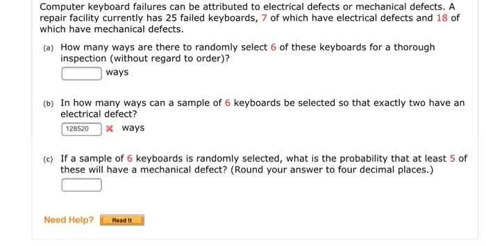Solved Computer keyboard failures can be attributed to | Chegg.com