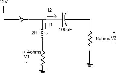 Solved Find the steady -state currents (I1 and I2) and | Chegg.com