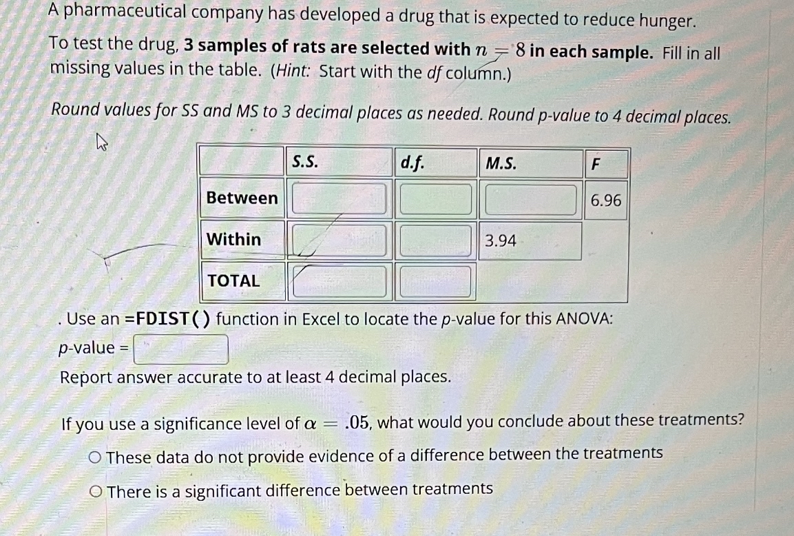 Solved by an EXPERT A pharmaceutical company has developed a drug that is | Chegg.com