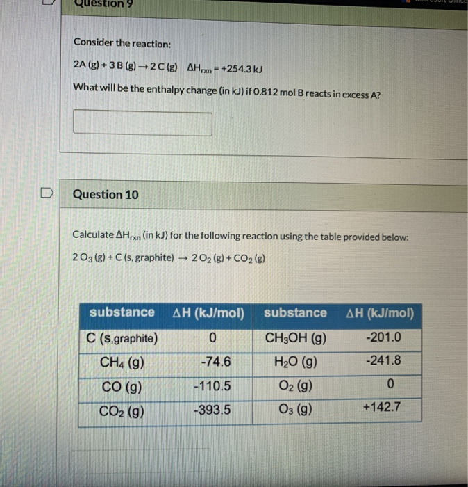 Solved uestion 9 Consider the reaction: 2A (g) + 3B (g) → 2C | Chegg.com