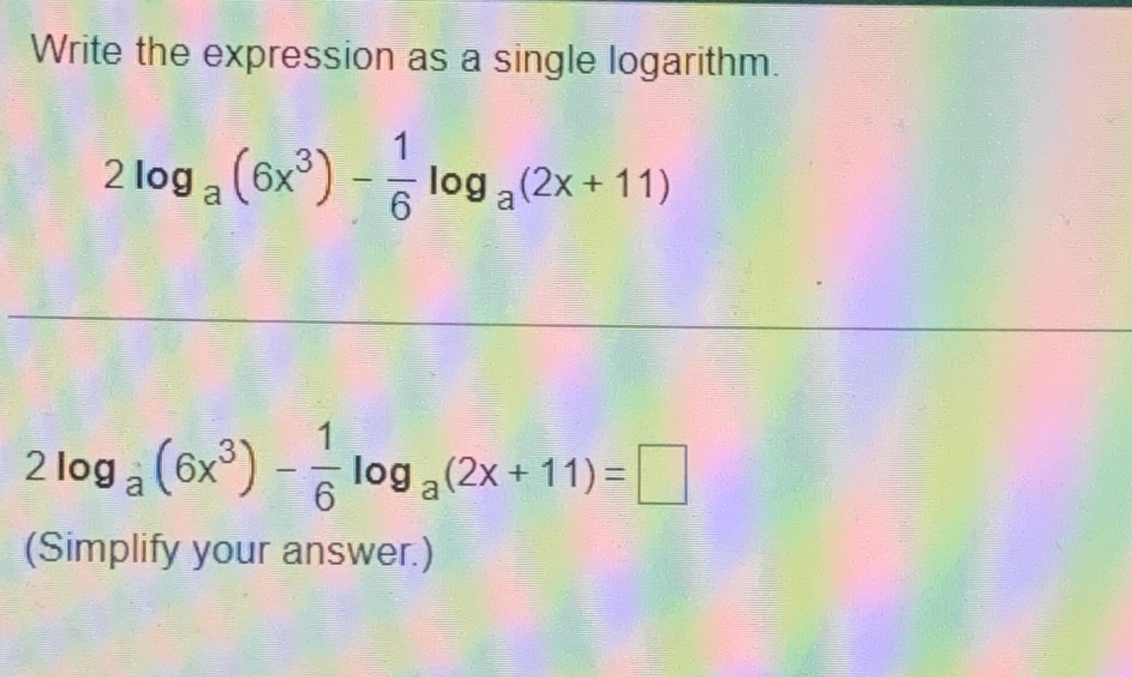 Solved Write the expression as a single | Chegg.com