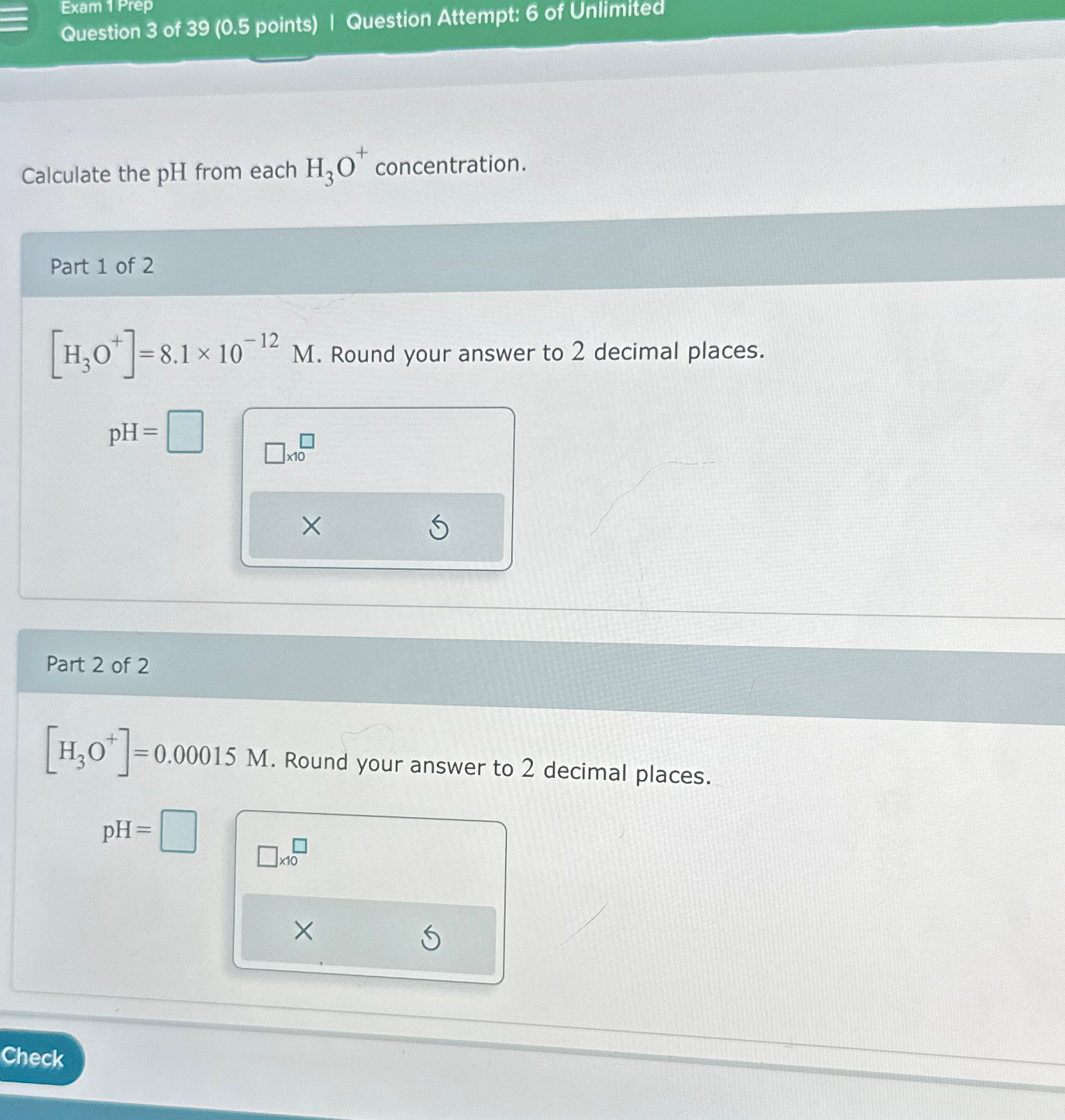 Solved Exam 1 ﻿PrepQuestion 3 ﻿of 39 ( 0.5 ﻿points) ﻿I | Chegg.com