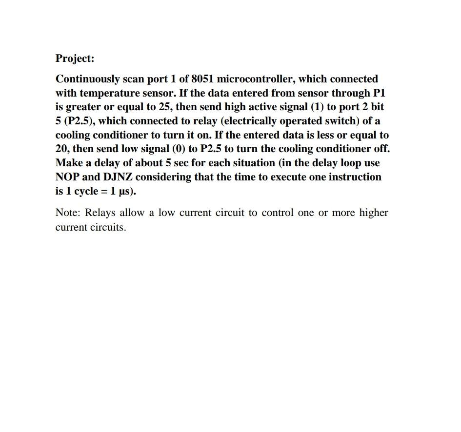 Solved Project: Continuously scan port 1 of 8051 | Chegg.com