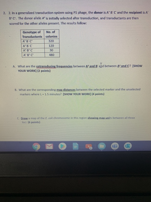 2. 2. In a generalized transduction system using P1 | Chegg.com