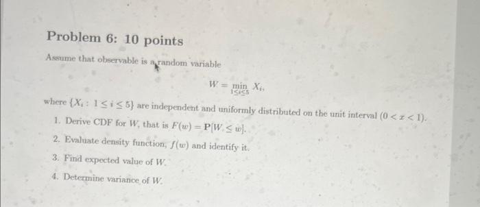 Solved Assume that observable is a random variable | Chegg.com