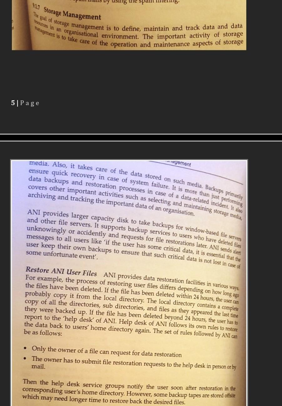 Solved IT Infrastructure management I want to explain and | Chegg.com