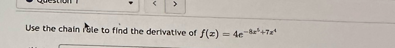 Solved Use the chain isle to find the derivative of | Chegg.com