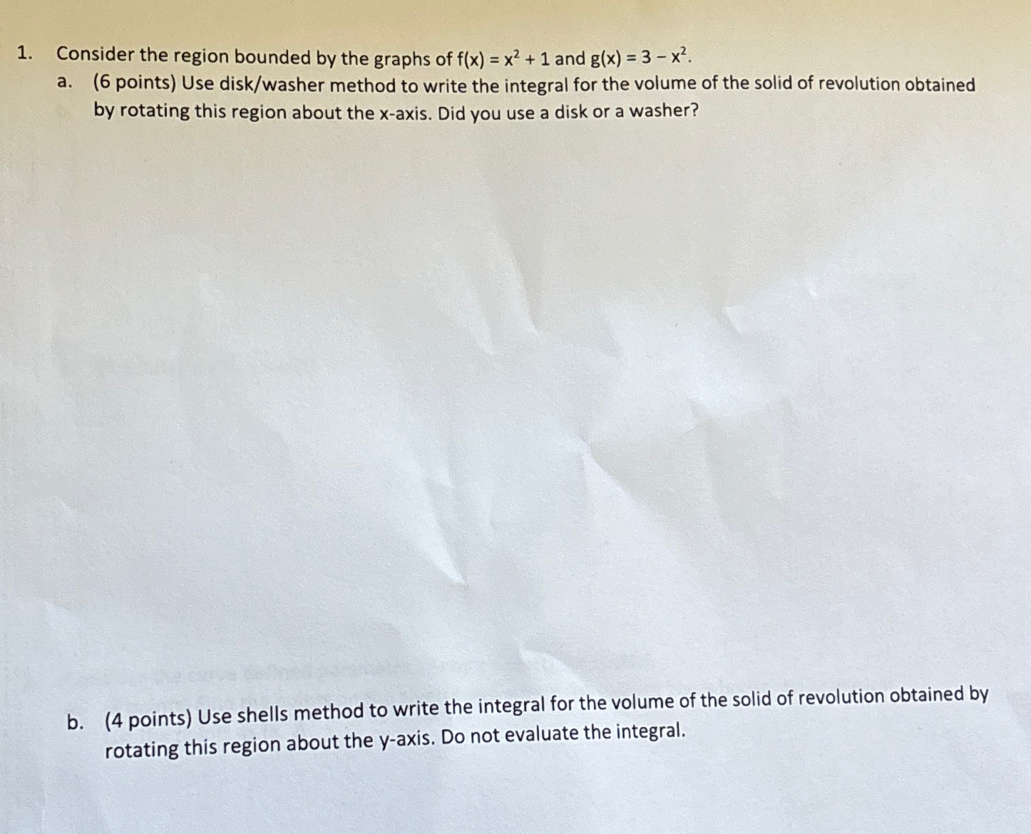 Solved Consider the region bounded by the graphs of | Chegg.com