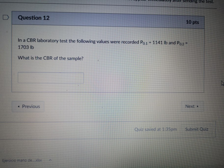 Solved sending the test. Question 12 10 pts In a CBR | Chegg.com