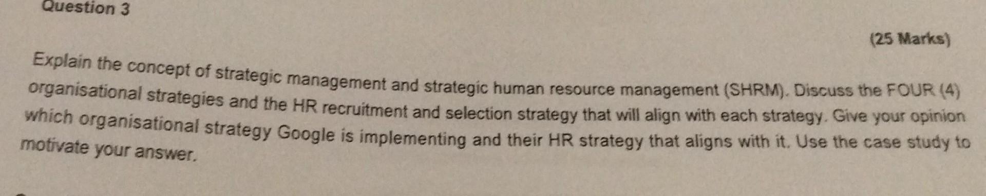 Solved (25 Marks) Explain the concept of strategic | Chegg.com