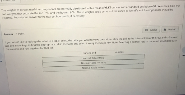 The weights of certain machine components are | Chegg.com